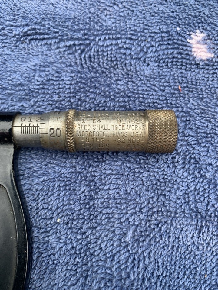 Micrometer, REED 3 - 4" (.001") Micrometer, Steel Faces, Made in USA | eBay