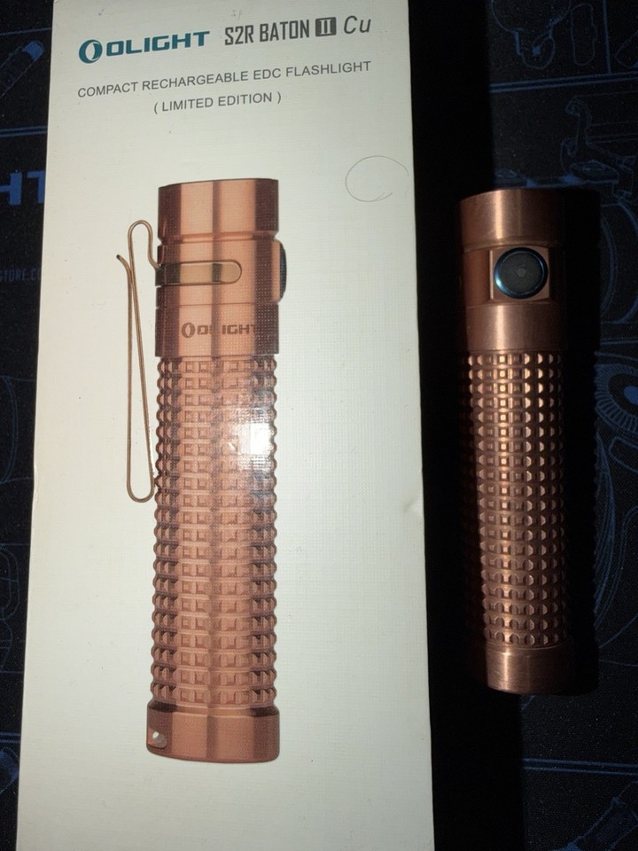 Olight S2R Baton II CU (Copper) USB Charge 1150 Lumens LED Flashlight ...