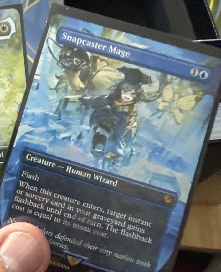 Snapcaster Mage (Borderless) (Chocobo Track Foil) Commander: Final ...