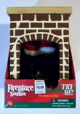 Gemmy Fireplace Santa Christmas Animated Talking Prop (2001) | eBay