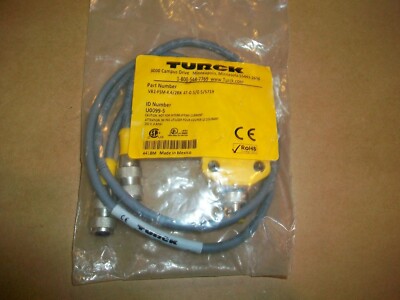 Turck Molded Cordset Splitter VB2-FSM 4.4/2RK 4T-0.5/0.5/S719 U0099-5 ...