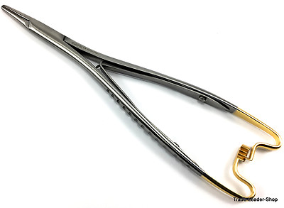 Mathieu Needle Holder 14 cm TC gold surgical suture operation Dental ...