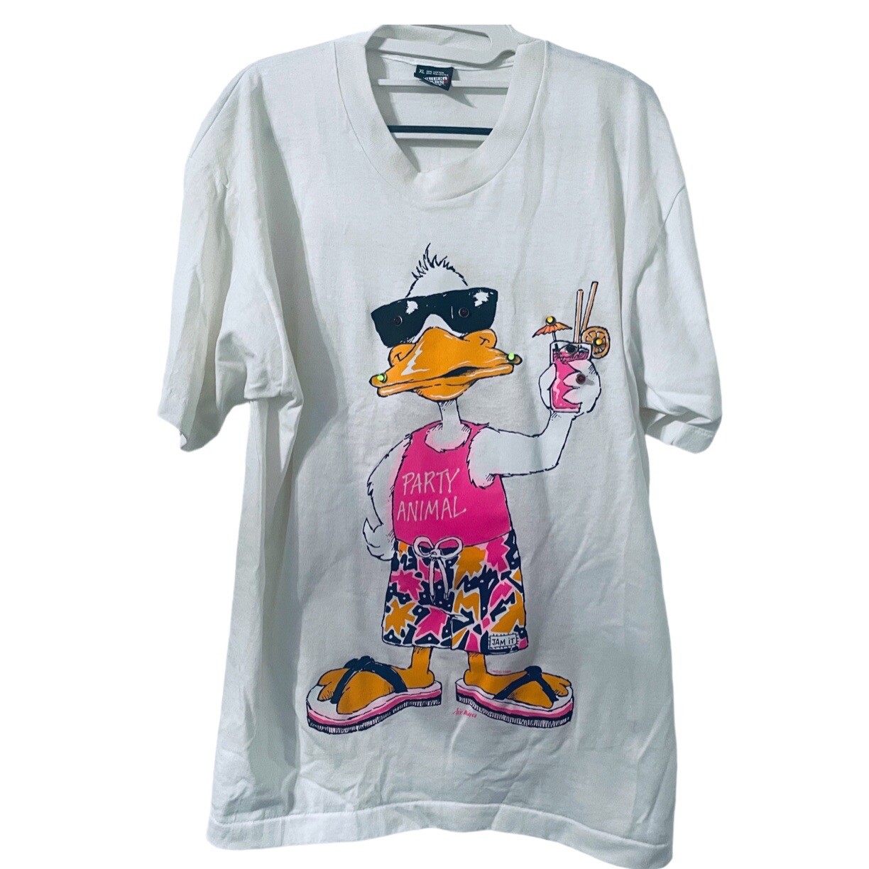 Vintage 1980’s Single Stitch 1986 Larty Animal Duck B… - Gem