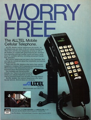 1990 Vintage Alltel Mobile Car Phone Print Ad | eBay