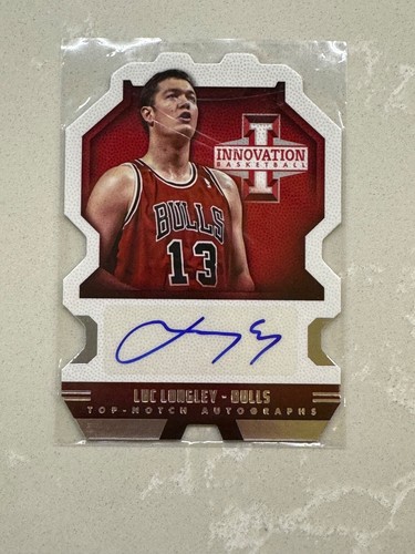 2013-14 Innovation Luc Longley */325 Top Notch Autograph #81 Legend ...