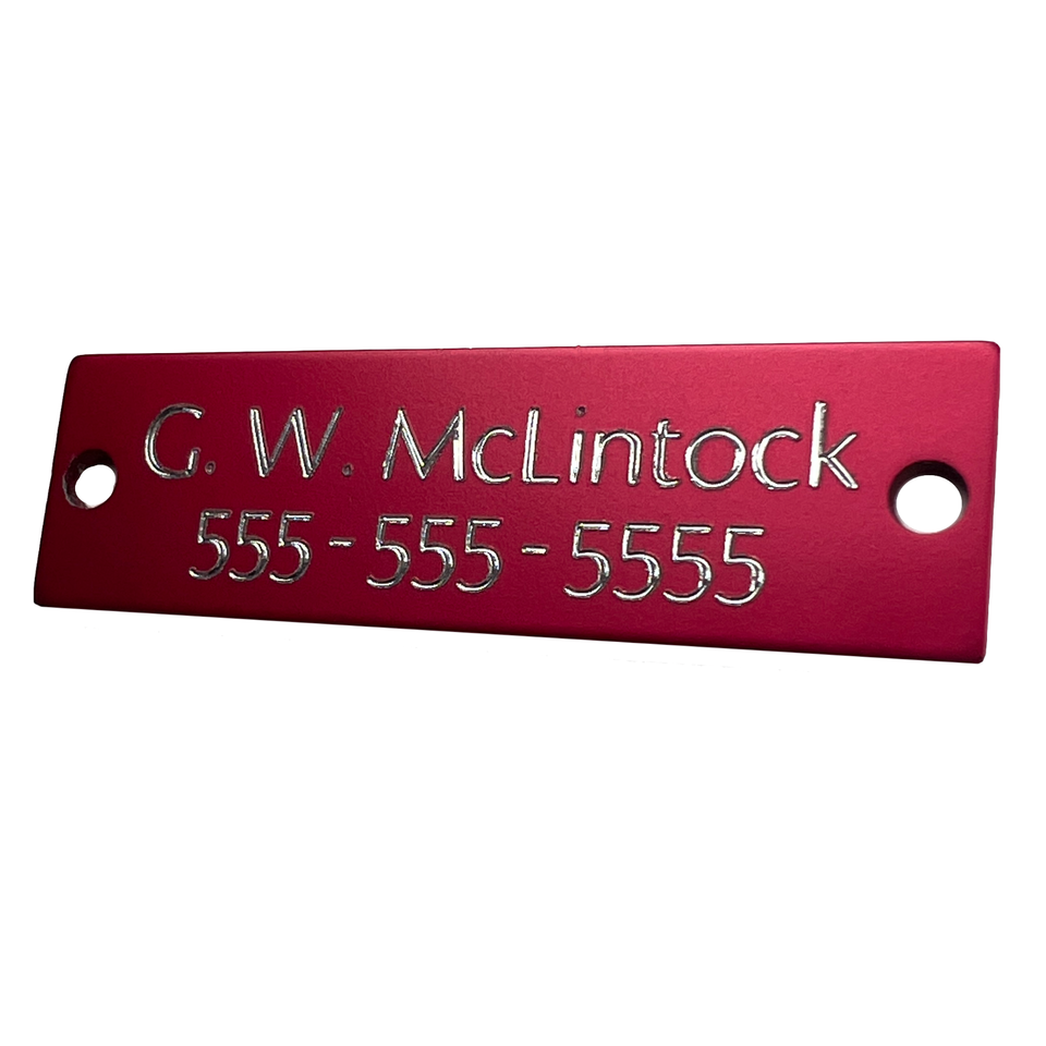 Custom Engraved Tags Personalized NAME PLATE ID Tags Four Colors ...