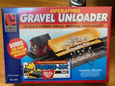 LIFE-LIKE 21311 OPERATING GRAVEL UNLOADER -HO Scale - NEW SEALED BOX | eBay