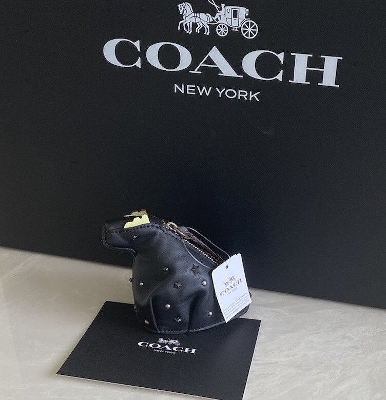 NWT COACH LIMITED EDITION SPACE RIVETS EMBELLISHED REXY COIN CASE 10853 ...