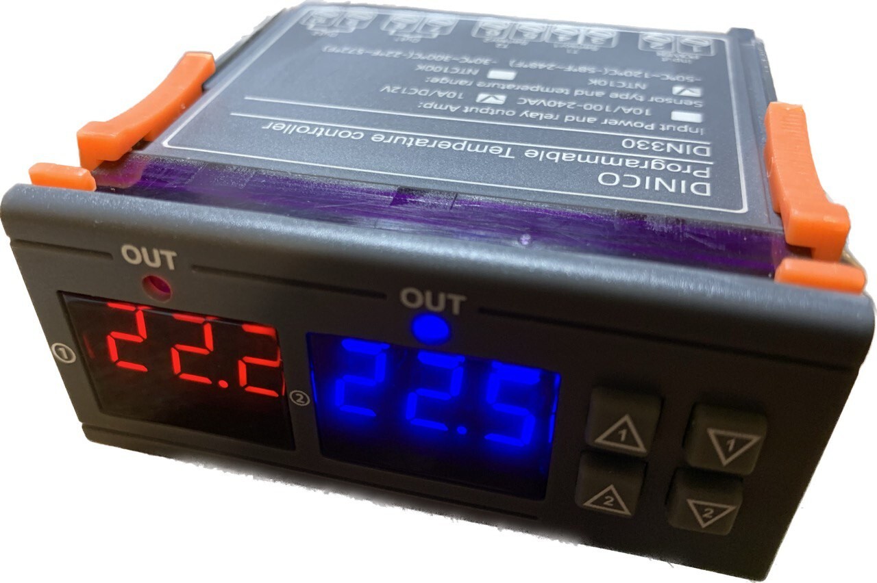 FAHRENHEIT TEMPERATURE CONTROLLER OVERHEATING ALARM ENGINE WATCHDOG CAR ...