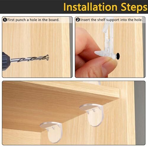 20pcs Plastic Locking Shelf Support Pegs6.9mm Shelf PinsSelf-Locking ...