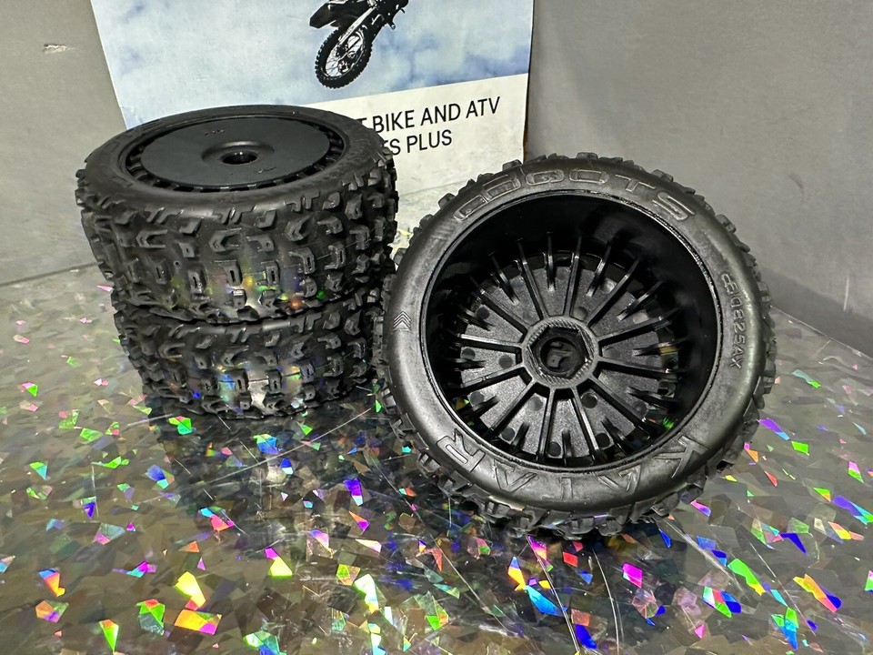 Arrma 6s 3s Typhon Buggy Dboots Katar Tires & 17mm Black Aero Wheels ...