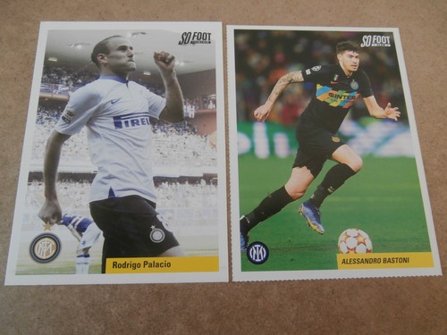 PALACIO + BASTONI (INTER MILAN), 2 FOOTBALL ROOKIE CARDS SO FOOT (JT29 ...