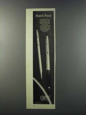 1981 Cross Pens Ad - Match Point | eBay