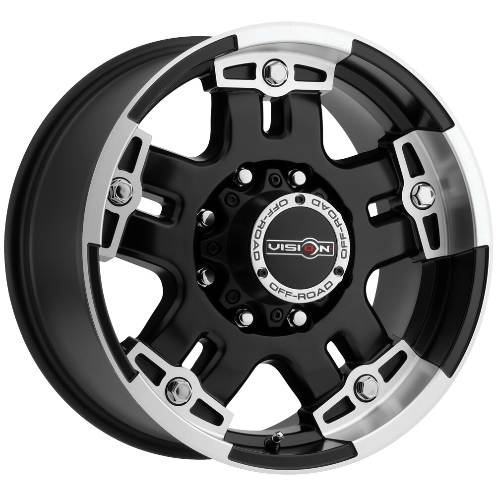 (4) Vision 394 Warlord 22x9.5 8x180 +25mm Black/Machined Wheels Rims 22 ...