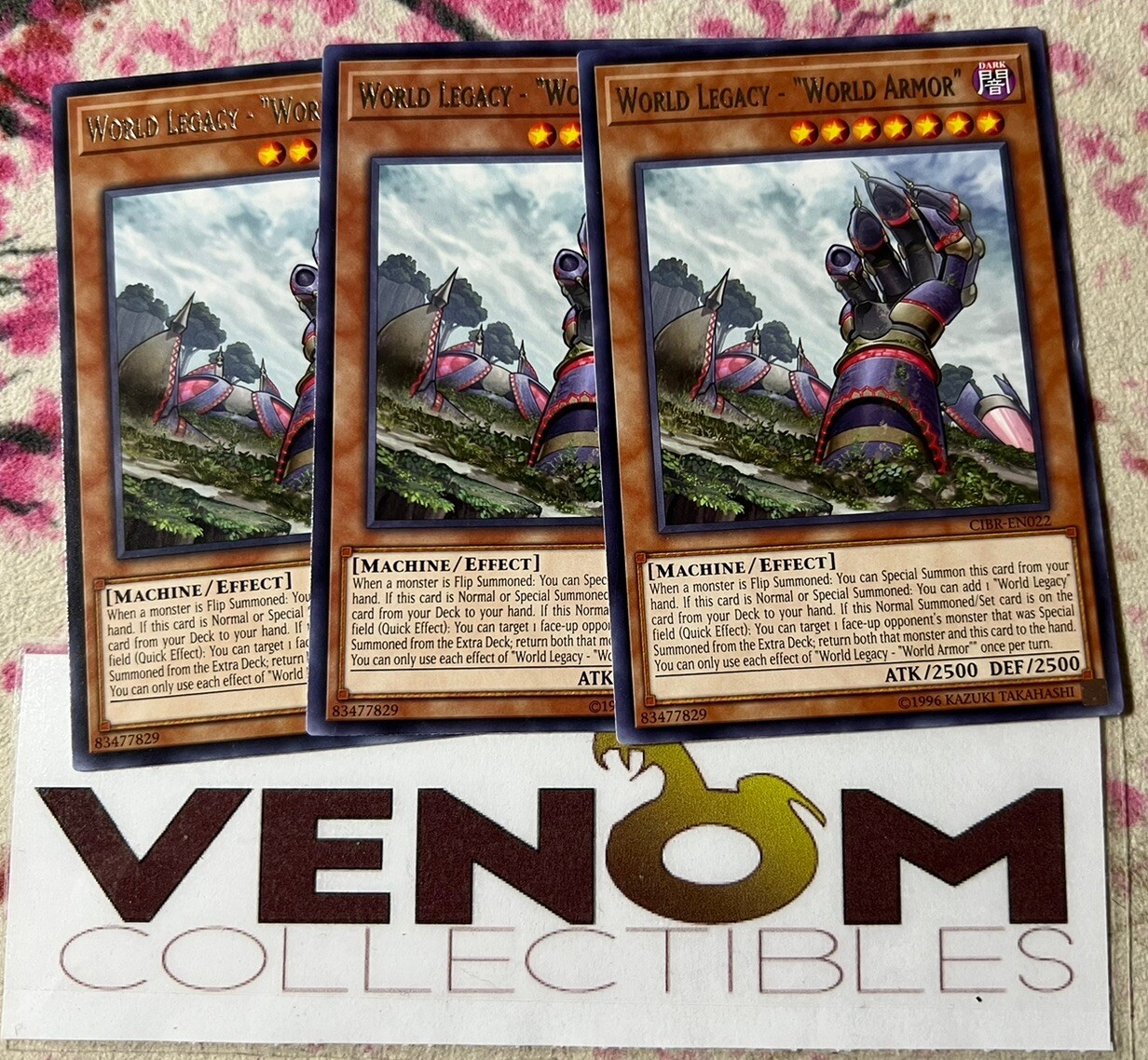 3x (M/NM) - World Legacy - "World Armor" - CIBR-EN022 - Rare ...