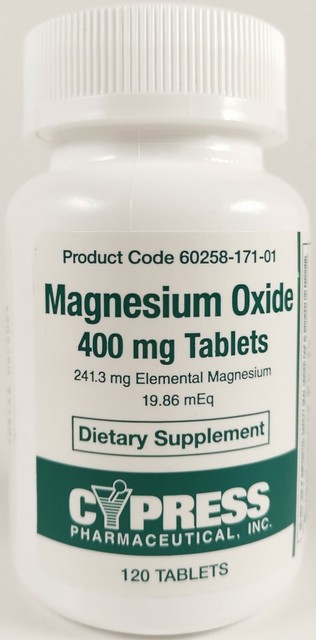 Cypress Pharma Magnesium Oxide 400mg - 120 Tablets for sale online | eBay