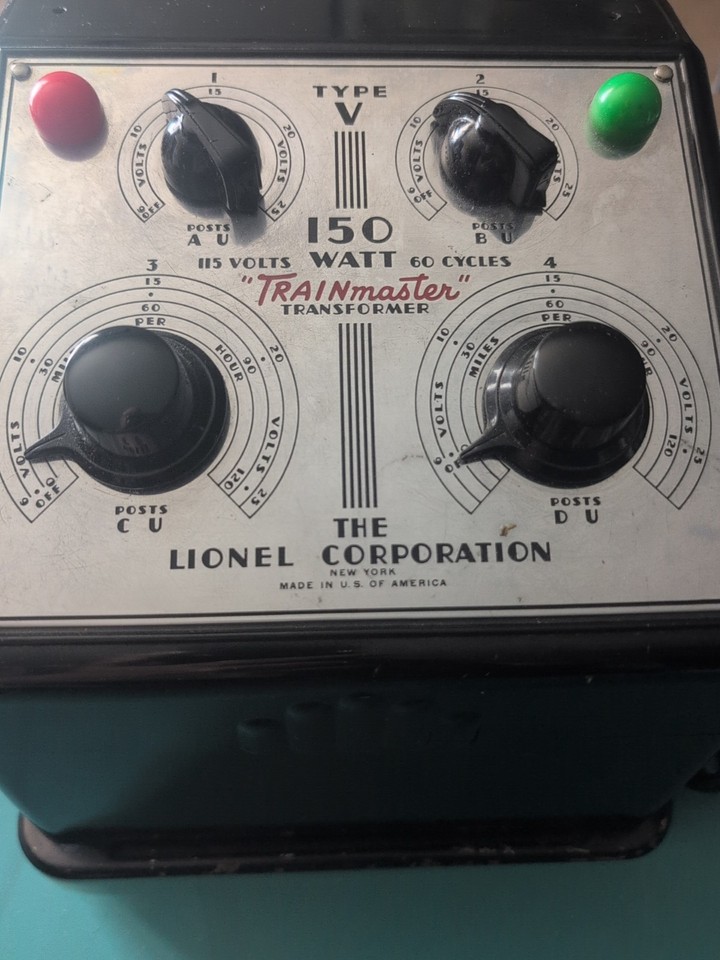 LIONEL-TYPE V-150 WATT-TRAINMASTER TRANSFORMER tested | eBay