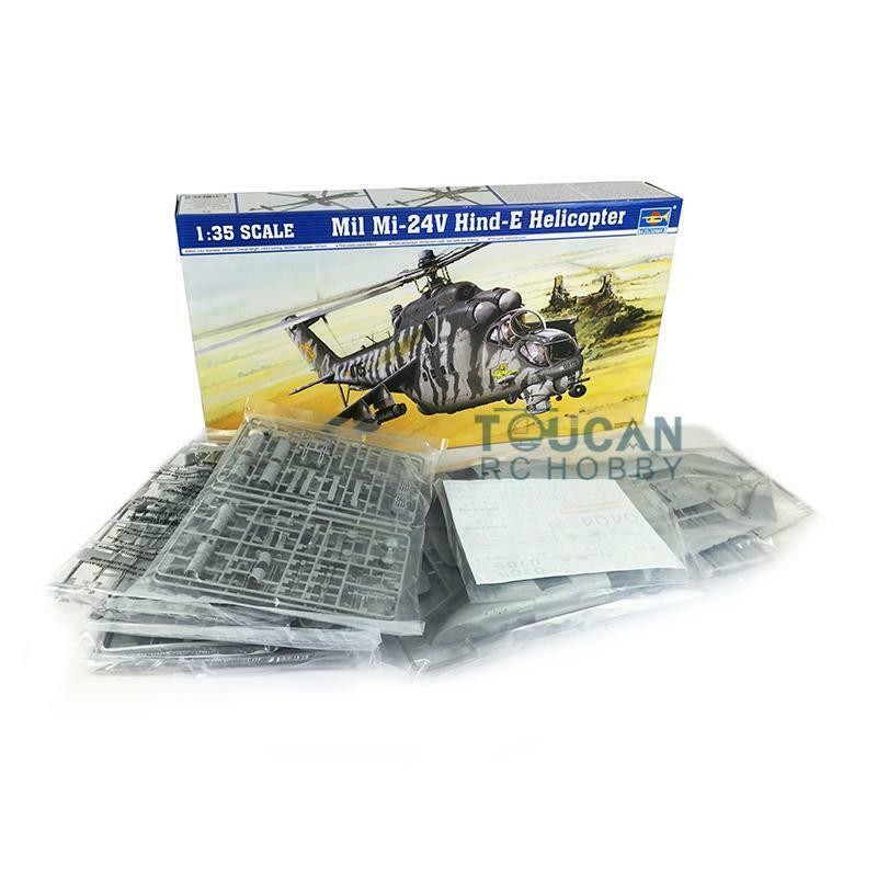 Plastic 1/35 05103 Trumpeter Mil Mi-24V Hind- Helicopter DIY Static ...