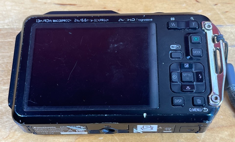 Panasonic Lumix DMC-TS5 Black Underwater GPS Digital Camera Parts ...