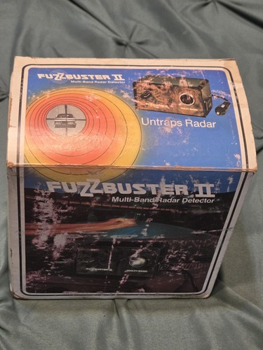 Vintage FuzzBuster Fuzz Buster II Multi-Band RADAR Detector Please Read ...