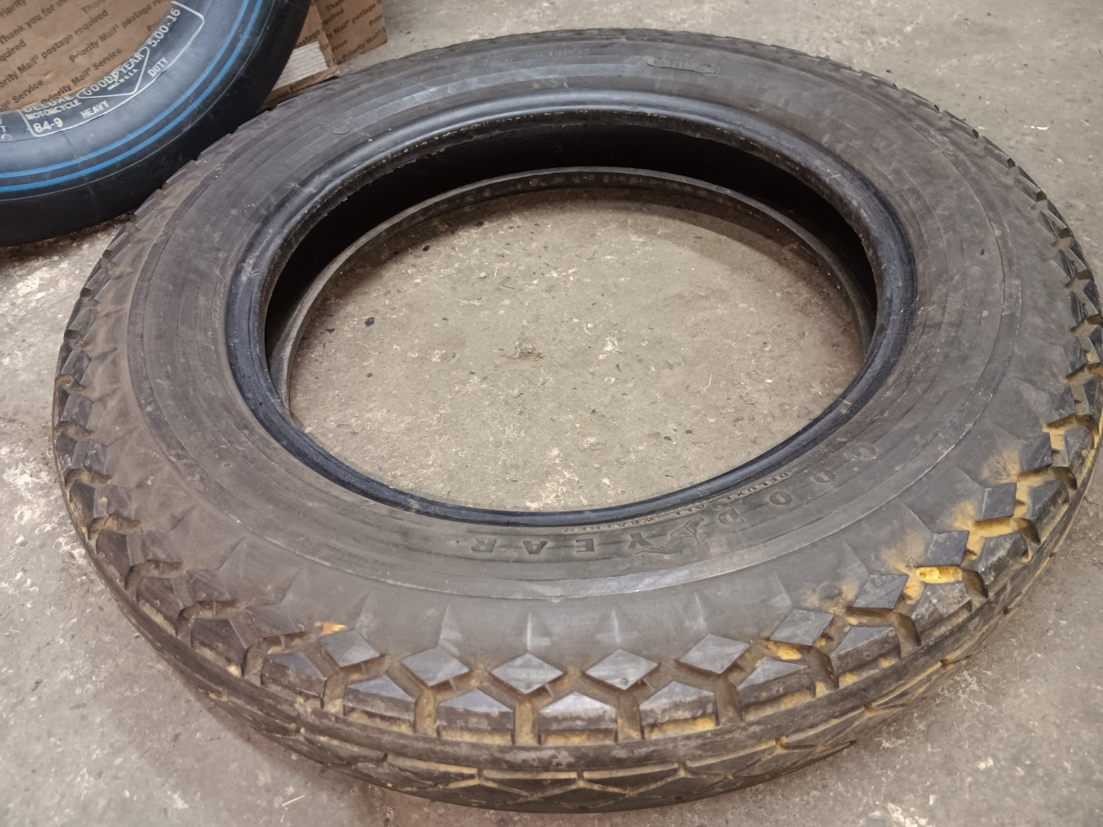 Original OEM Harley Knucklehead 1940-42 Goodyear All Weather Deluxe ...