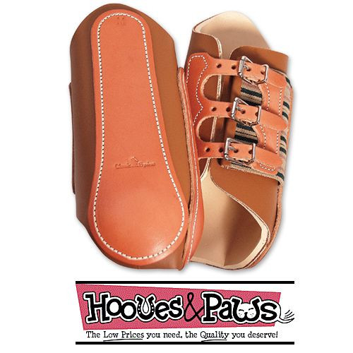 Classic Equine Horse Leather Splint Boots MEDIUM Reining Roper Heavy ...