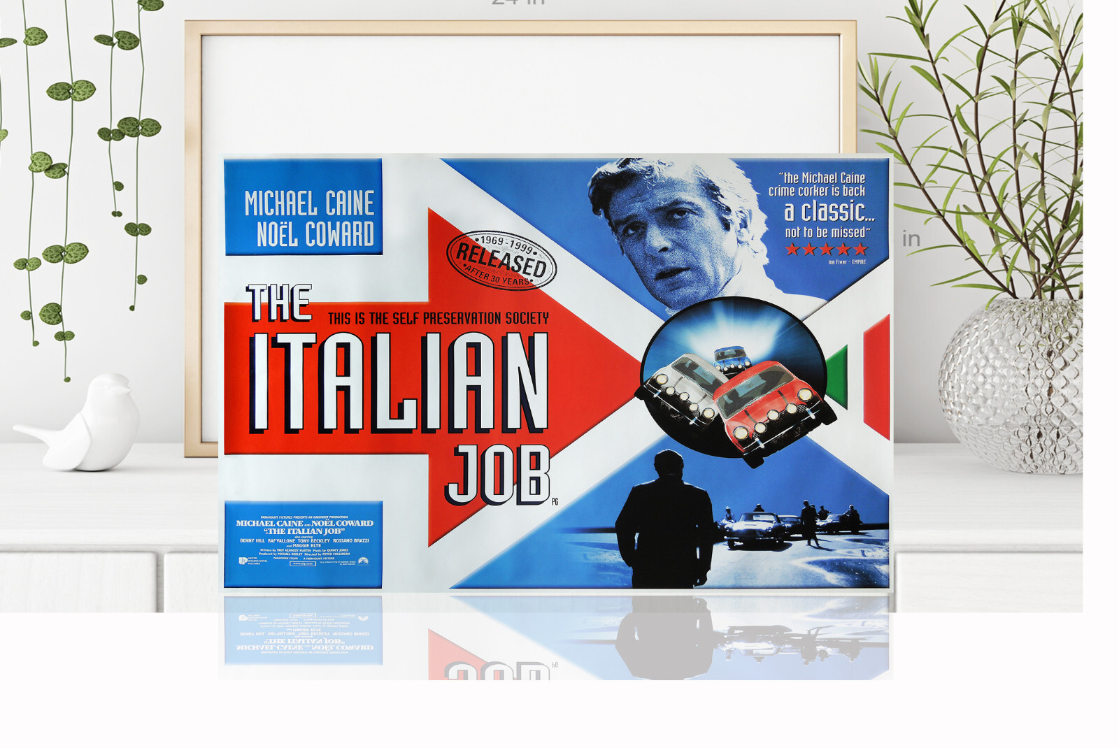 The Italian Job Movie Poster Canvas Wall Art Print Ready To Hang | eBay UK
