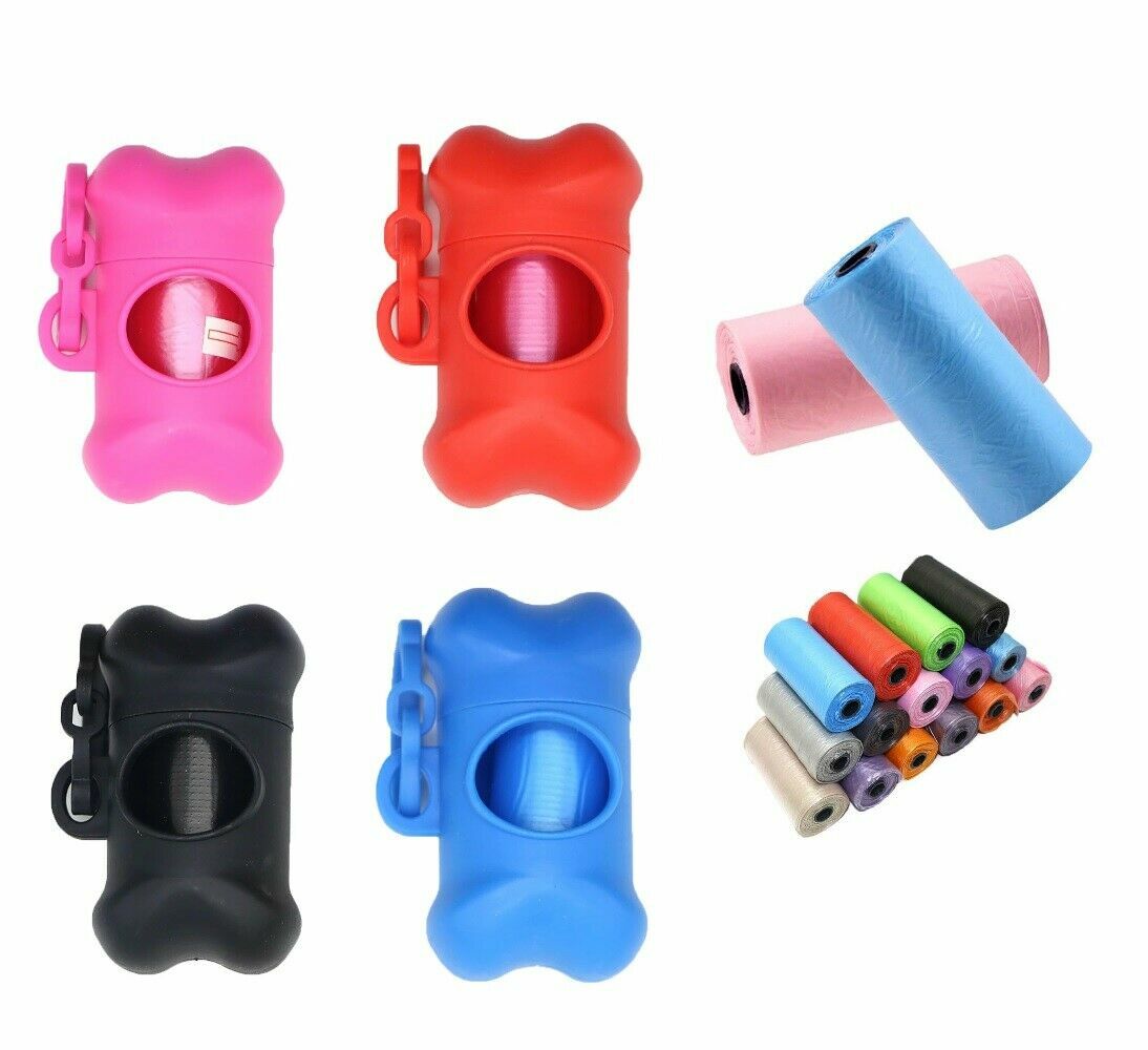 Pet Dog poo bag poo holder dispenser refill carrier Poo Bags cat dog ...