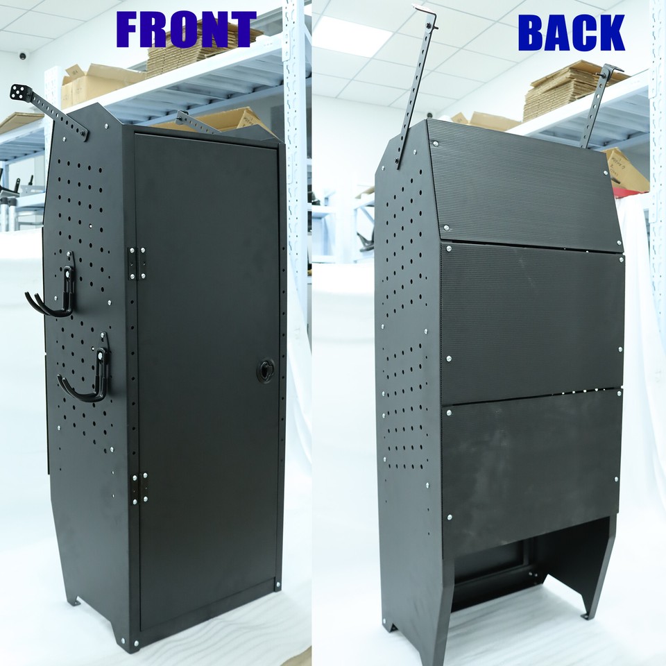 Lockable Van Shelving Van Storage Cabinet w/hook for Full-Size Cargo ...