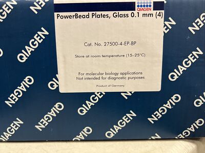 Qiagen powerbead plates glass 0.1 mm (4) Brand New In Box | eBay