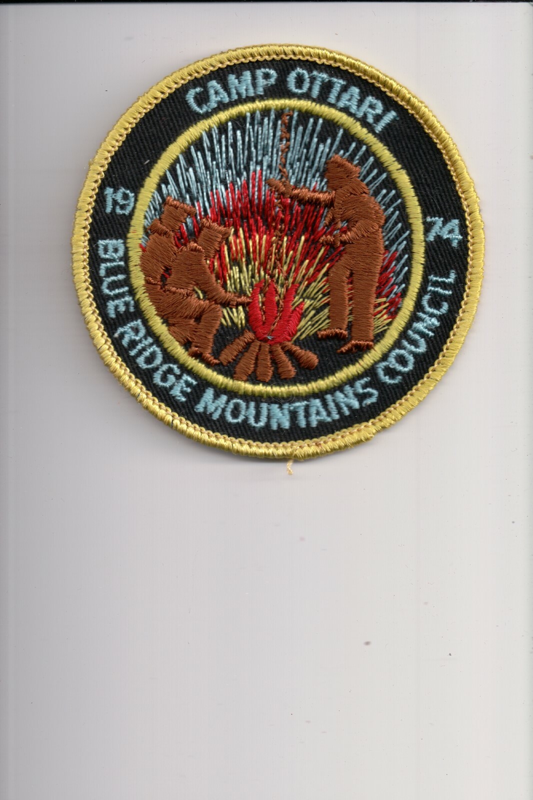 AD BSA Patch, Camp Ottari 1974, Blue Ridge Mountains Council, Virginia ...