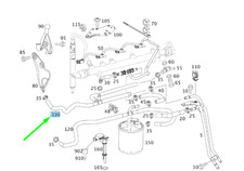 MERCEDES W204 RHD C350 CDI High Pressure Line From Pump to Steering ...