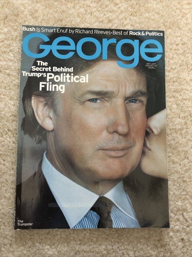 George Magazine DONALD TRUMP Trumpster Heidi Klum Political Fling Feb ...