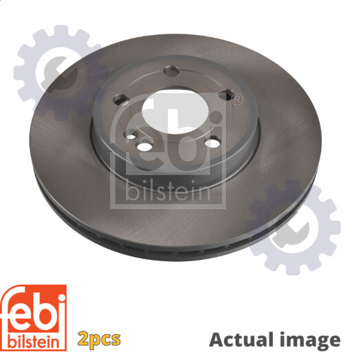 2x Brake Discs Pair Vented Front 295mm 107509 Febi Set A2474210312 ...