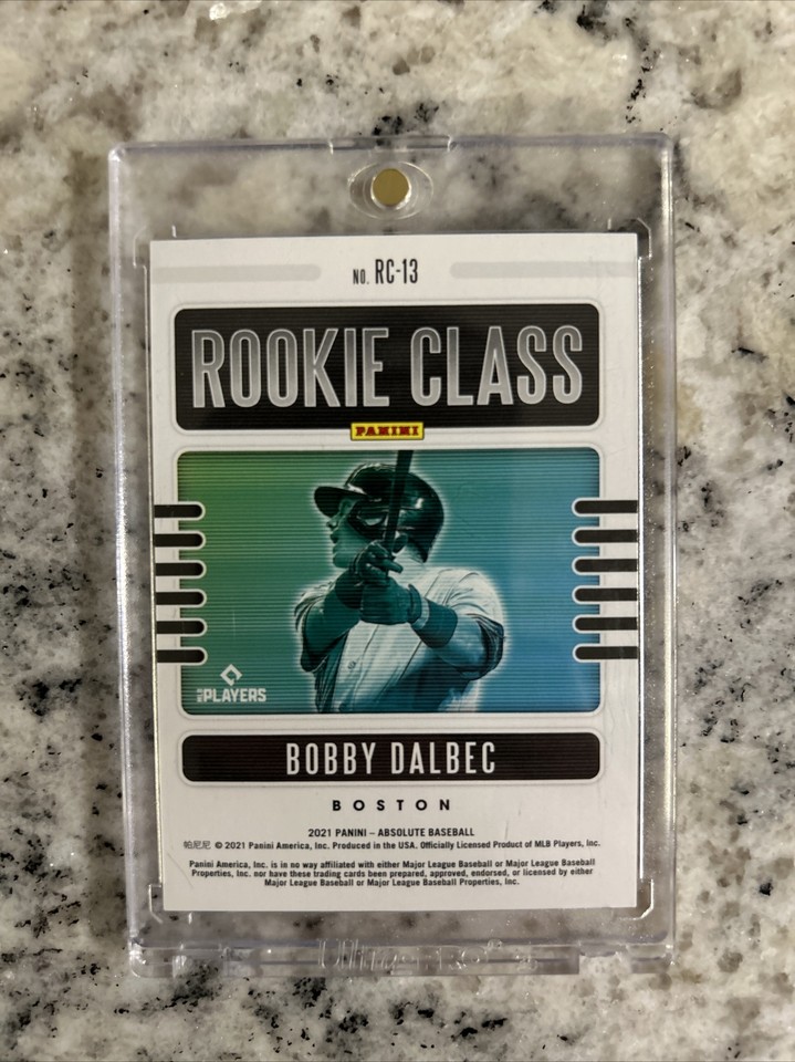 2021 Absolute Baseball Bobby Dalbec Rookie Class 1/1 - Boston Red Sox ...
