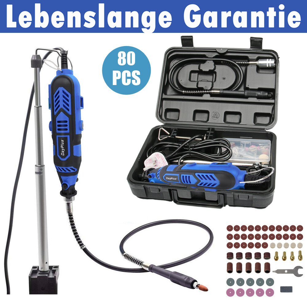80-tlg Mini Drehwerkzeug Schleifset Polierset Drill Zubehör Schleifer ...