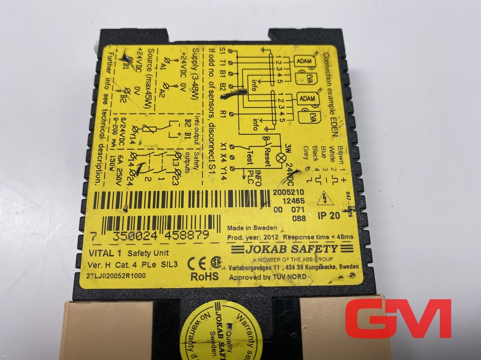 Jokab Sicherheitsrelais VITAL 1 safety relay 2TLJ02005R1000 Ver. H Cat ...