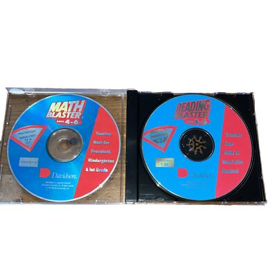 1997 Math Blaster And Reading Blaster Ages 4-6 for Macintosh Windows 95 ...