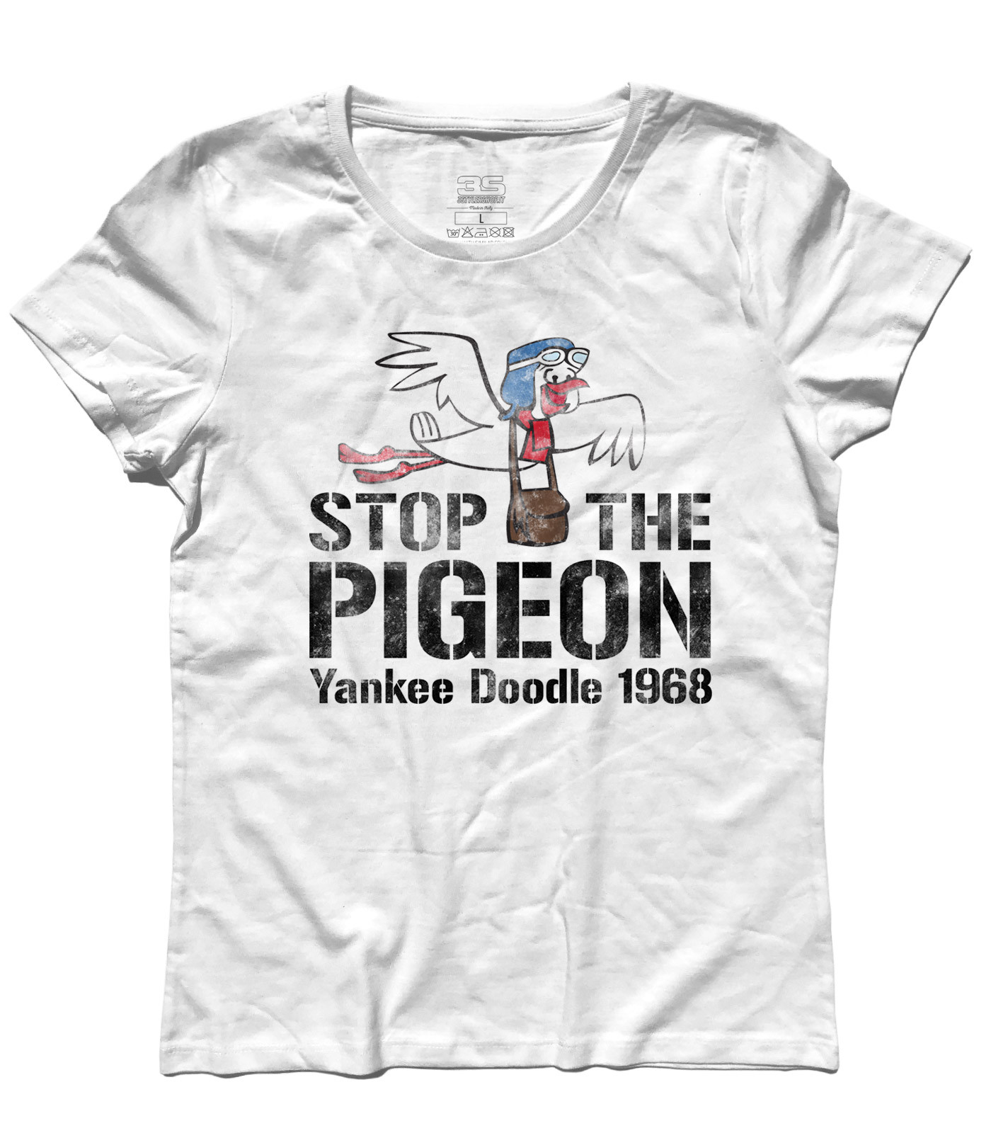 T-Shirt Yankee Doodle Stopp The Pigeon Dick Feige Muttley Jogging Cars ...