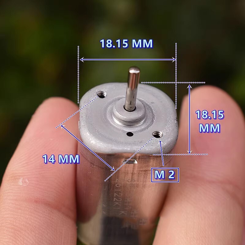DC 6V-12V 6-Pole Rotor Mini 18MM*18MM Square Motor Large Torque Dual ...