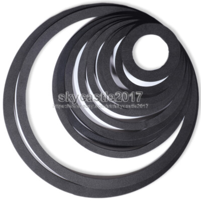 2x 3"-10" inch EVA Speaker Seal Gasket Woofer Shockproof Sealing Pad ...