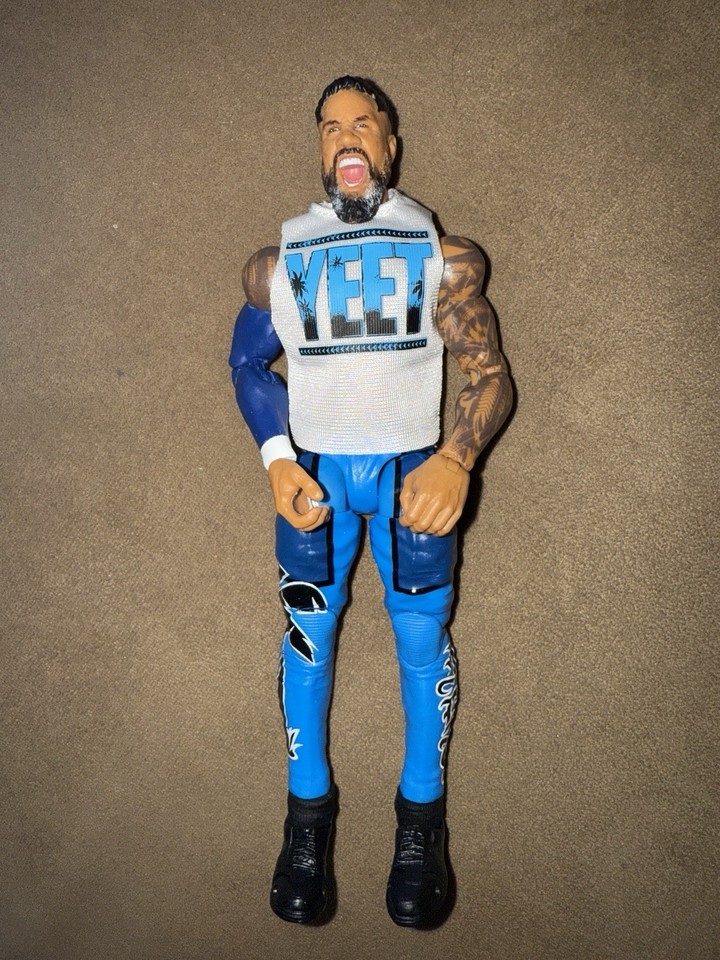 WWE Elite Series 114 JEY USO Chase Blue Pants Action Figure Headswap ...