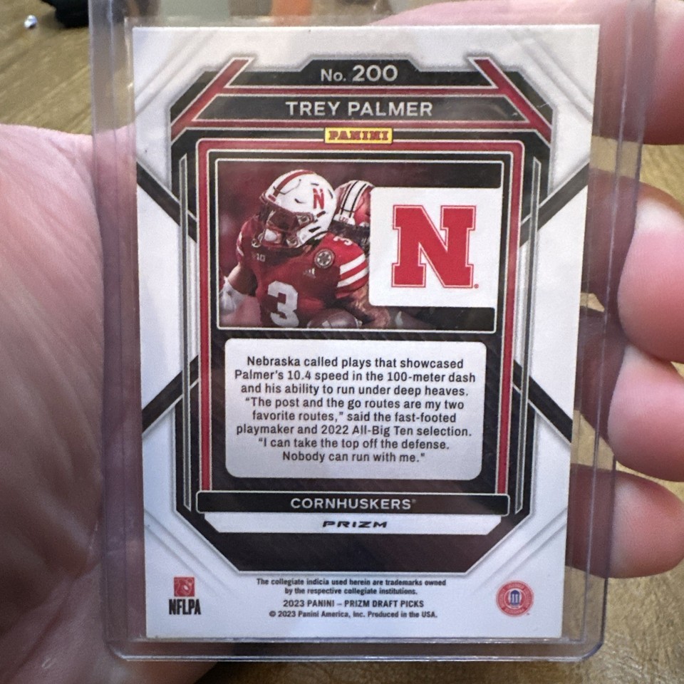 Trey Palmer Green Parallel Panini Prizm RC 2023 #200 | eBay