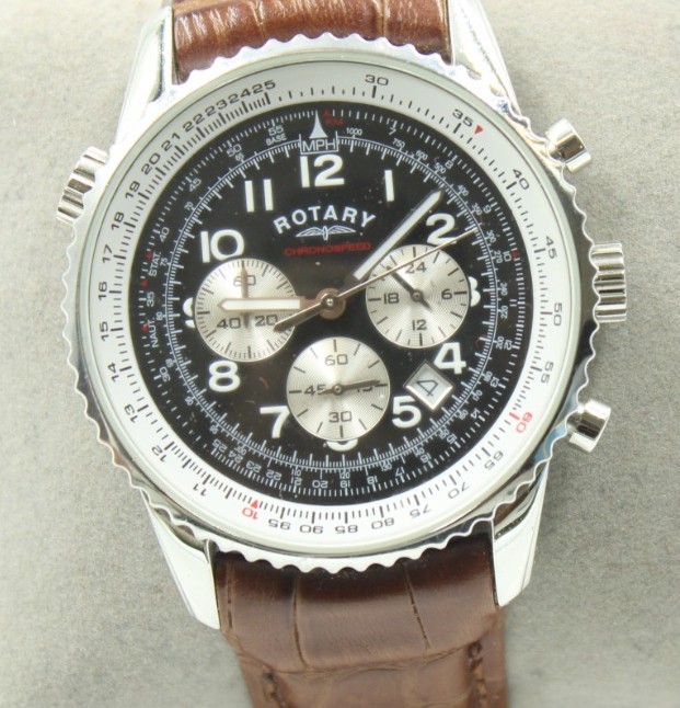 ROTARY Chronospeed Chronograph Date Quartz Wristwatch - D38 | eBay UK