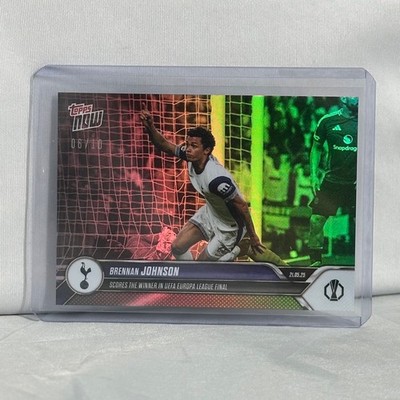 2025 Topps Now UEL Brennan Johnson #036 Black Foil /10 (6/10) UEFA ...