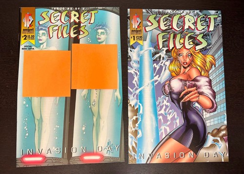 SECRET FILES INVASION DAY (Angel Comics 1996) -- #1 + #2 (Risque) -- FULL Set | eBay