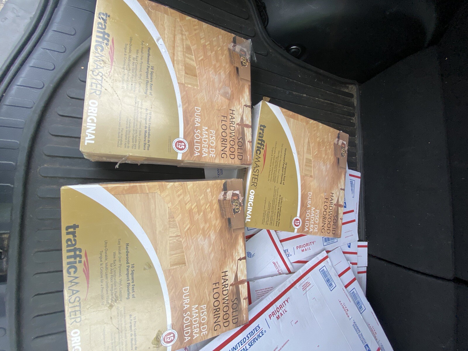 10 SQ FT. TRAFFIC MASTER Parquet Flooring 12 x12 x 5/16ths 7 FINGER NEW ...