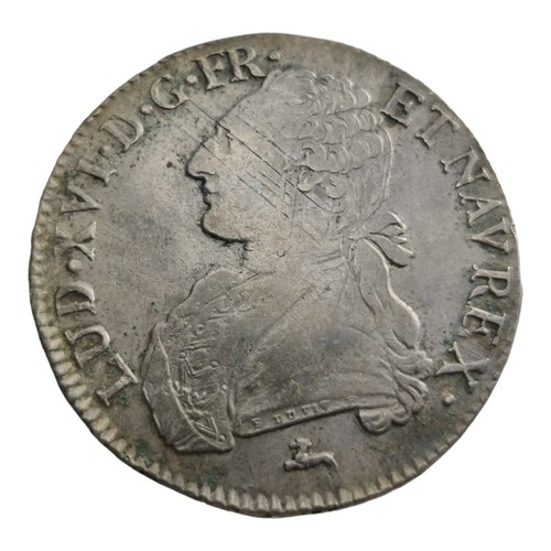 France 1 Ecu 1785 R Louis XVI Rare Large Crown Thaler Sized Silver Coin ...