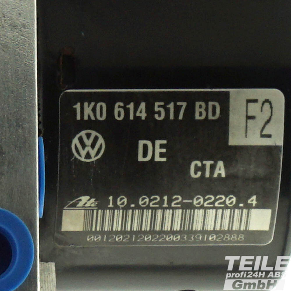 x ABS Steuergerät 1K0614517BD 1K0907379AD 10096103073 24Monate Garantie ...