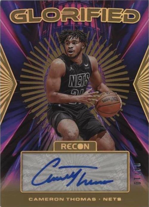 2023-24 Panini Recon - Glorified Signatures Cameron Thomas #GS-THM Gold ...